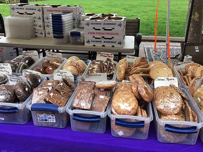 Homemade cookies and brownies arranged like sweet temptation in convenient grab-and-go packaging for immediate consumption.