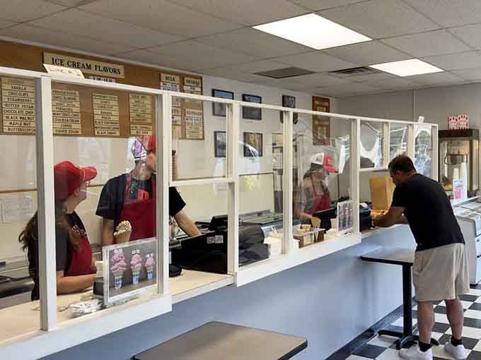 The order counter where dreams are scooped and summer memories are made, one cone at a time since 1948.