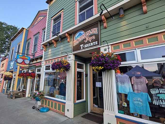 Downtown shops pack personality into every colorful storefront, making window shopping an actual worthwhile mountain activity here.