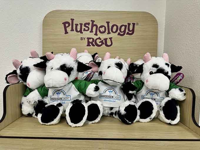 These adorable plush cows are almost as sweet as the ice cream they represent.