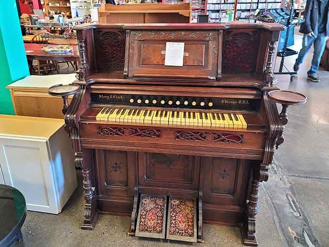 This antique piano has more character in one pedal than most modern keyboards have in their entire digital existence.
