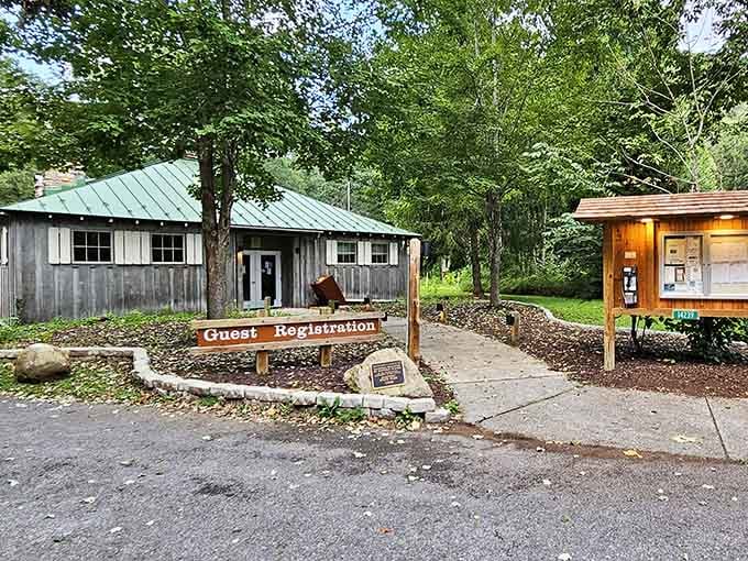 The visitor center welcomes you to adventures that don't require a passport, just a sense of curiosity and wonder.