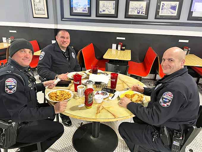 Local first responders know where to find the good stuff, and that's always the best restaurant endorsement possible.