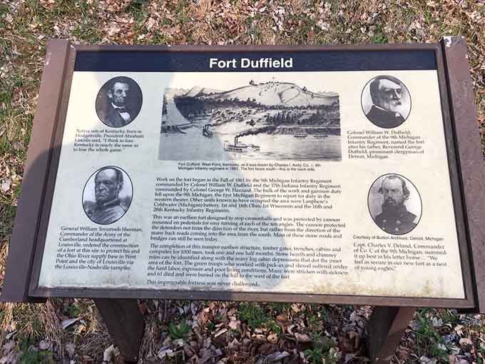 Detailed historical markers bring the fort's Civil War story to life with period photographs and maps.