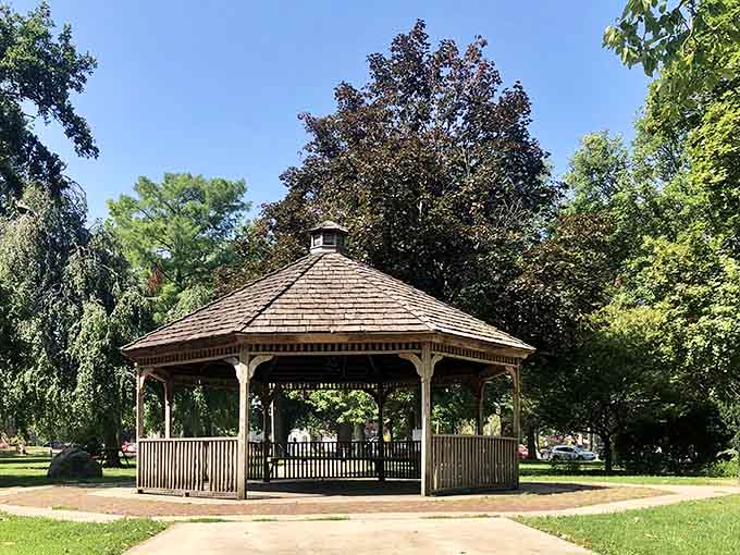 Gazebos were the original gathering spots before smartphones, and this beauty still knows how to bring people together perfectly.