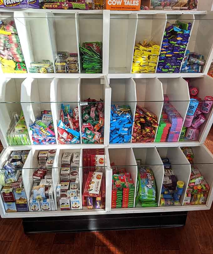 More candy varieties than you can shake a stick at, though we recommend using your hands for better selection.