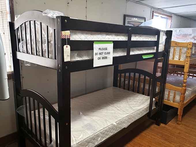Sturdy bunk beds that maximize space and minimize cost, perfect for growing families on real budgets.