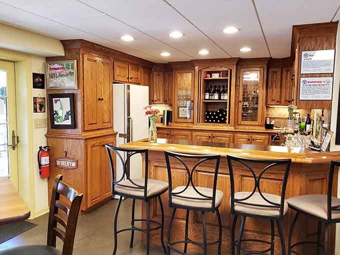 Three Oaks Vineyard's cozy tasting room proves Ohio can do wine country without the California attitude or prices.