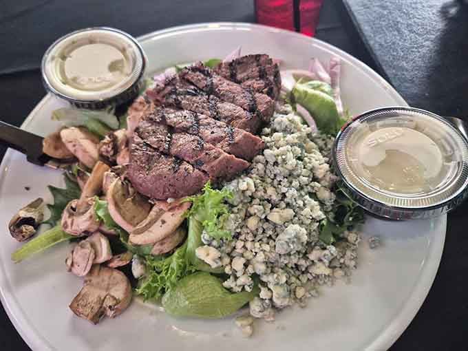 Steak Tavern Salad proves that eating your greens can be absolutely delicious when done this right.