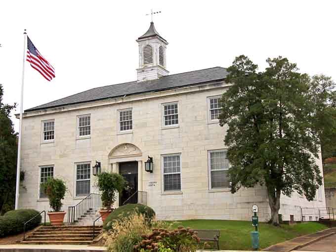 The Old Post Office building stands in classic stone, looking exactly like the kind of place where important letters were once sorted.