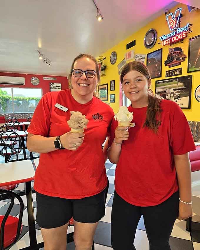 Friendly staff serving up smiles and soft-serve, keeping the drive-in tradition alive one cone at a time.