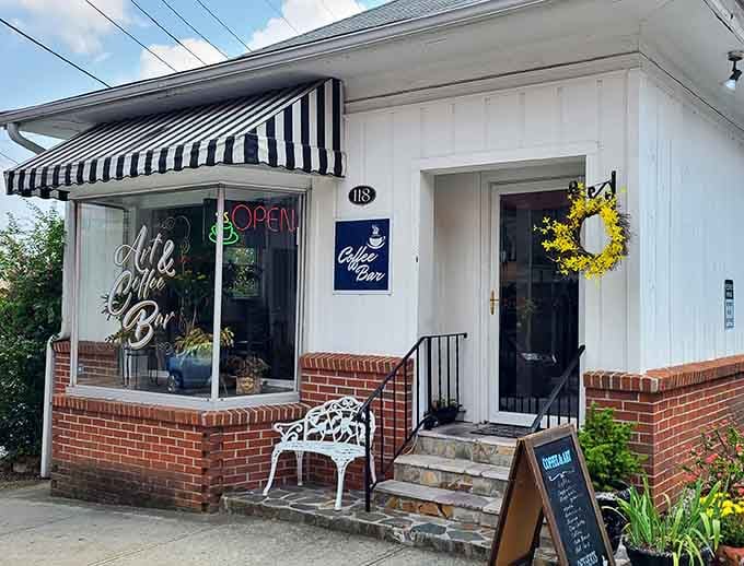 Art & Coffee Bar combines creativity with caffeine, the two essential ingredients for any successful small-town morning ritual.
