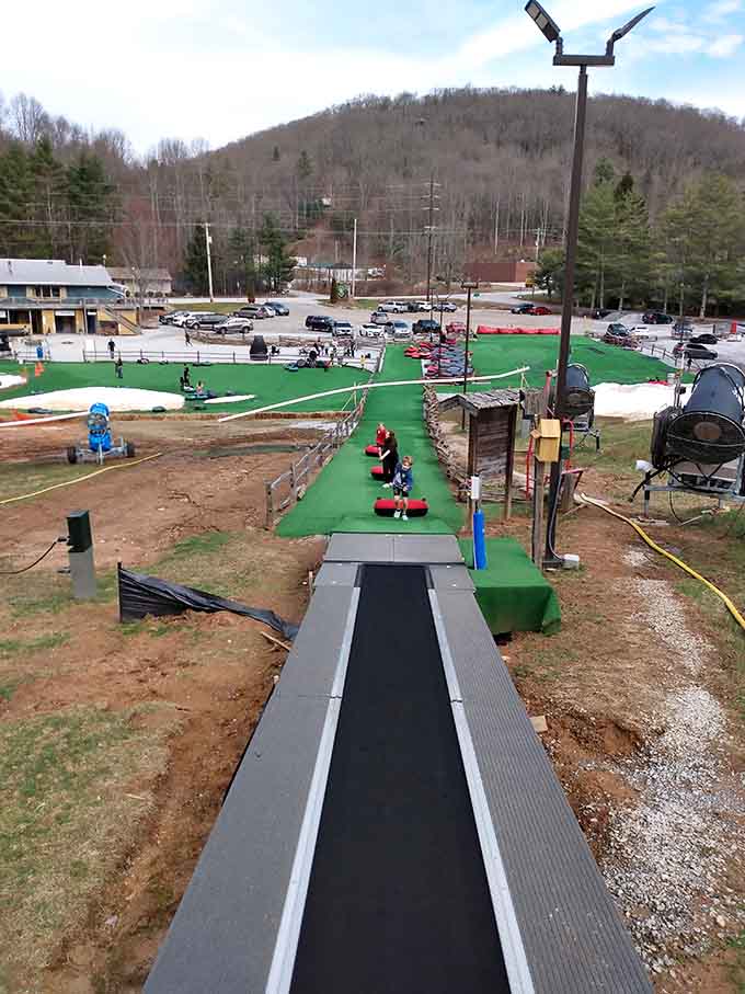 From this vantage point, you can see exactly where all that joyful screaming comes from every weekend.