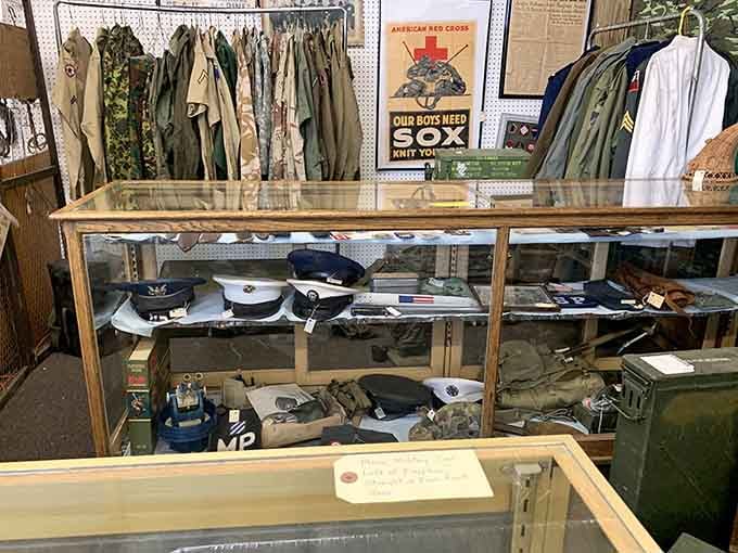 Military caps and insignia honor service members while offering collectors authentic pieces of history worth preserving and displaying with pride.