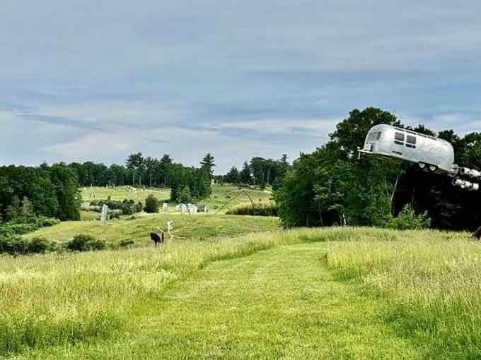 Sweeping views reveal sculpture after sculpture dotting the landscape like a giant's forgotten toy collection.