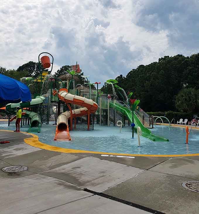 Multiple slides mean shorter lines and more opportunities to feel like a kid again, responsibilities be darned.