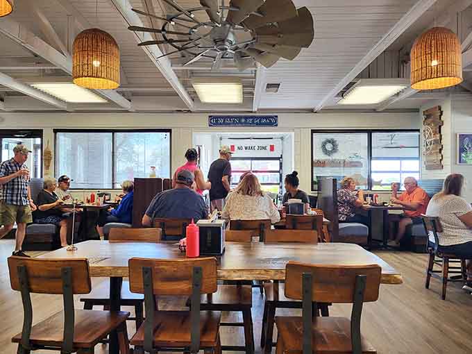 A full dining room is always the best review any restaurant can get, better than any critic's stars.