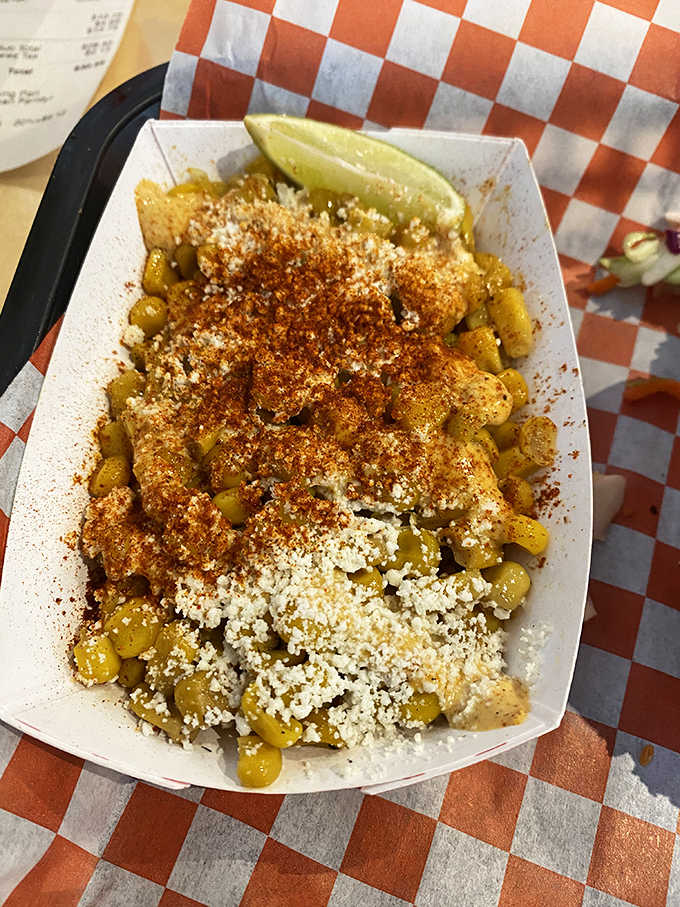 Mexican street corn loaded with cotija cheese and spices brings serious flavor to complement your main event perfectly.