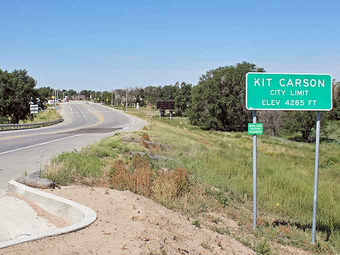 The city limit sign marks your arrival at 4,285 feet of pure eastern Colorado authenticity.