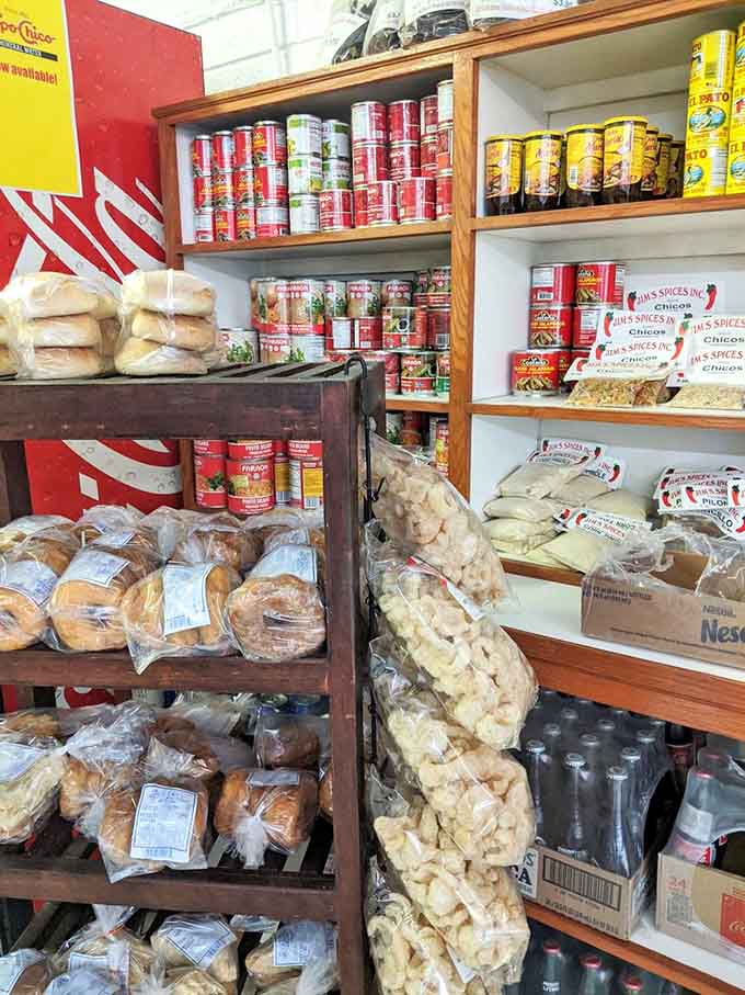 Shelves stocked with authentic ingredients and treats, turning your kitchen into a proper Mexican culinary adventure.