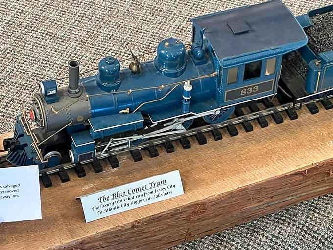 The Blue Comet Train model celebrates the luxury rail service that once whisked passengers to Atlantic City in absolute style.