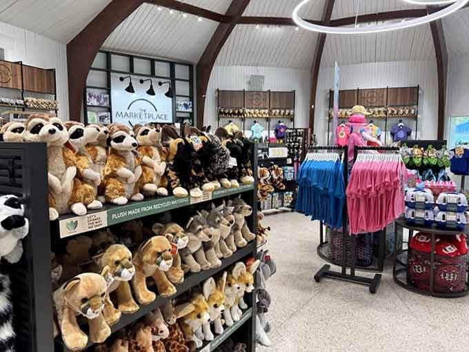 The gift shop where plush animals outnumber the real ones, and your wallet knows it's in trouble.