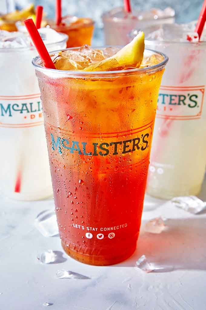 That Famous Sweet Tea isn't just a beverage, it's a liquid hug that tastes like Southern hospitality in a cup.
