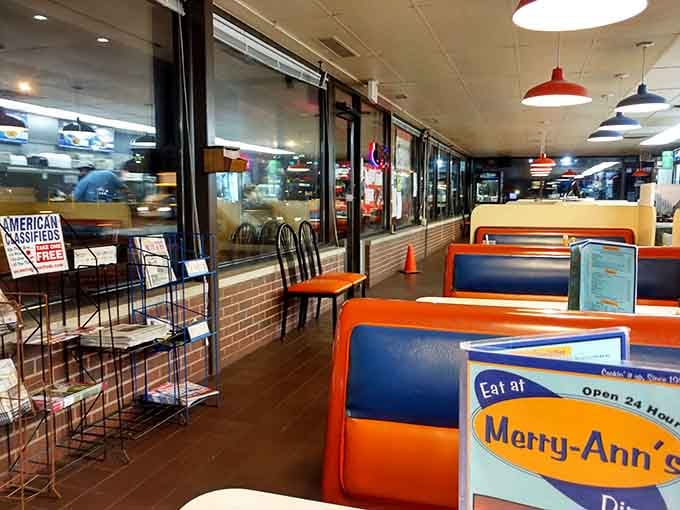 Those colorful booths have witnessed countless conversations, celebrations, and late-night study sessions fueled by excellent diner food.