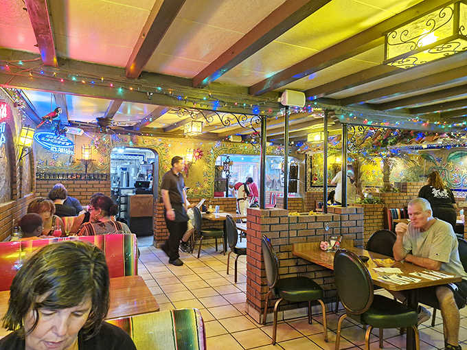 The dining room buzzes with happy eaters who all discovered the same delicious secret you're about to uncover.