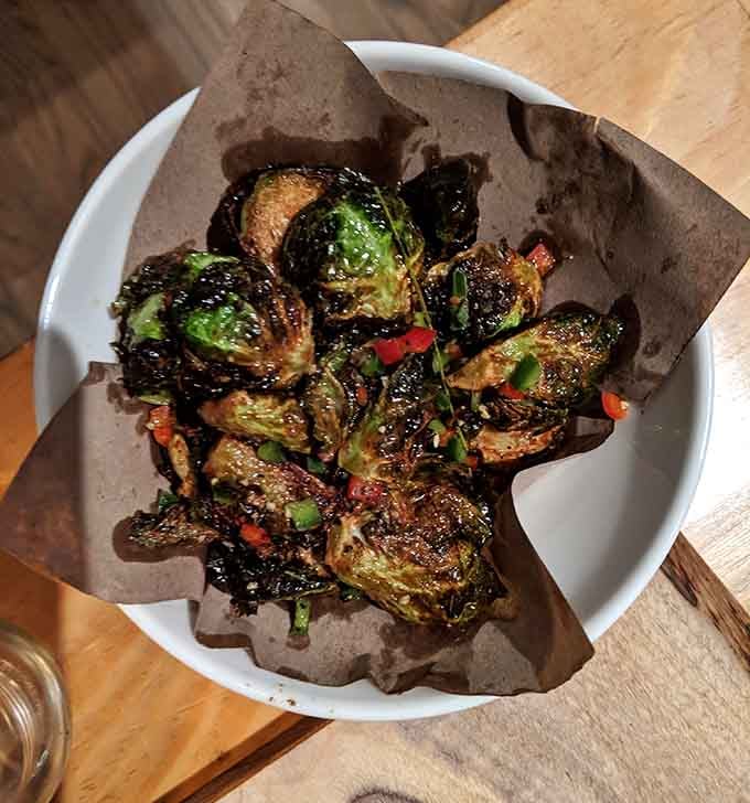 Brussels sprouts fried to crispy perfection, converting vegetable haters one crunchy bite at a time since forever.