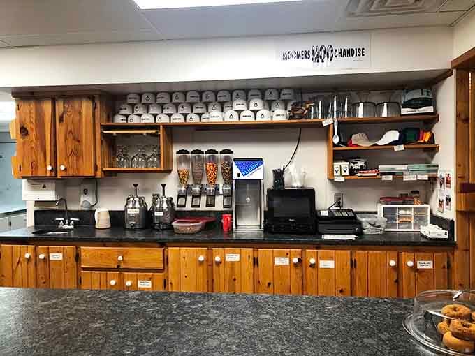 Behind the counter, the magic happens where simple ingredients transform into frozen happiness for the masses.