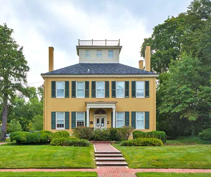 Langstaff Mansion's rooftop widow's walk offers views that early residents could only dream about from ground level.