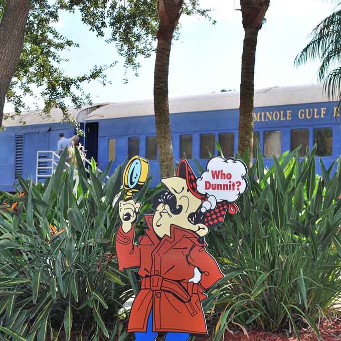 Even the detective cutout knows this experience is worth investigating&mdash;"Who Dunnit?" indeed, and you're about to find out firsthand.
