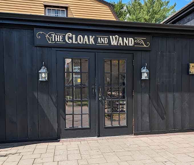 This mysteriously named shop promises magical discoveries inside, though sadly they don't actually teach you to cast spells or fly.