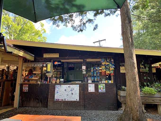 The snack bar stands ready to fuel your exploration with treats that taste better after hiking adventures.