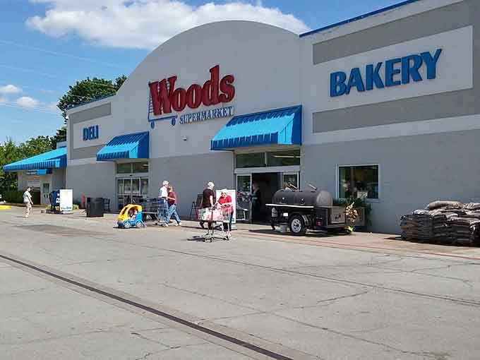 Woods Supermarket serves the community with everything you need, minus the existential dread of navigating a warehouse-sized mega-store.