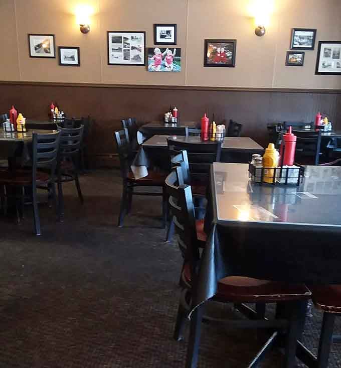 Condiments on every table, photos on every wall. The Nite Owl Cafe wears its local pride comfortably and well.