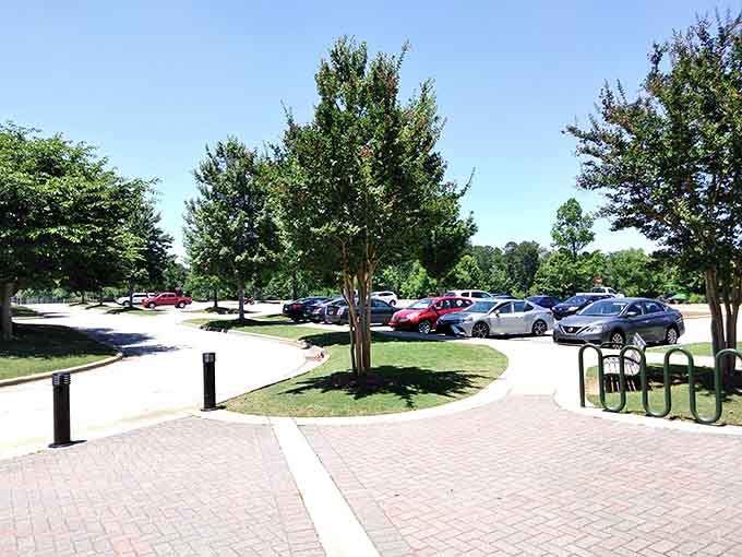 Ample parking means the hardest part of your workout is deciding which activity to tackle first.
