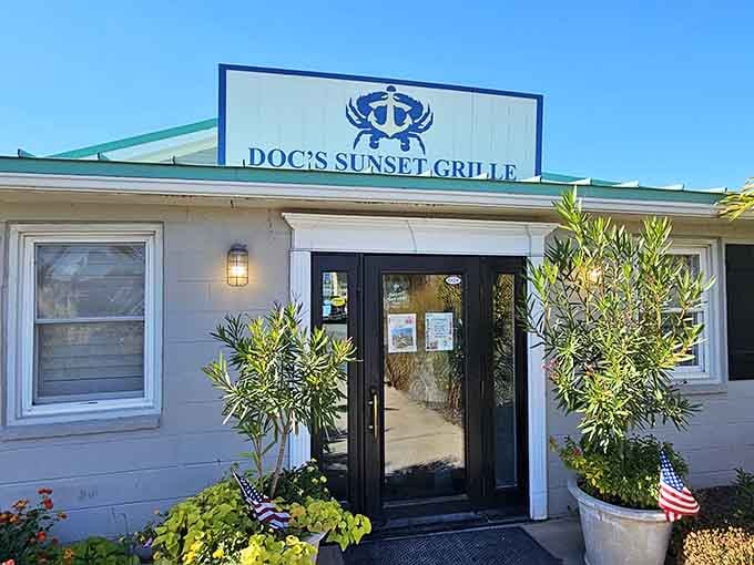 Doc's Sunset Grille promises exactly what the name suggests: waterfront dining where the views rival the seafood on your plate.