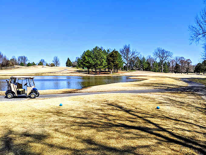 Winter golf means fewer crowds and that peaceful sound of a well-struck ball echoing across water.