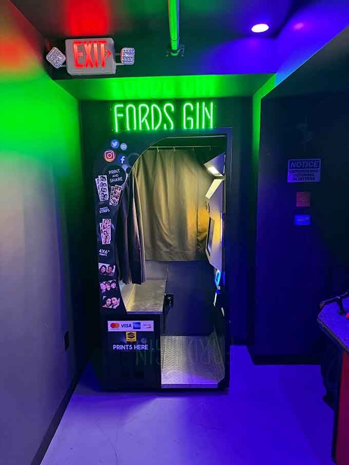 Ford's Gin photo booth captures memories of the night you finally broke 100 or at least tried really hard.