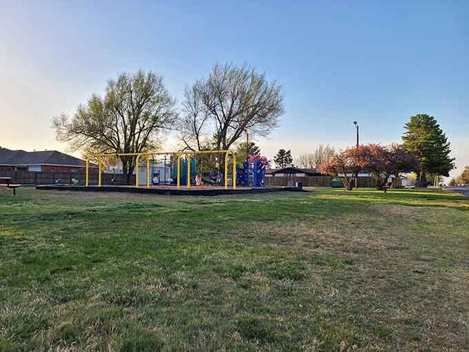 Whippo Park's open green spaces let families spread out without competing for every square foot.