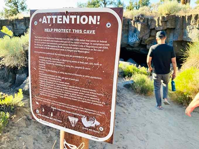 Following the rules keeps these geological wonders pristine for future generations of curious explorers to discover.
