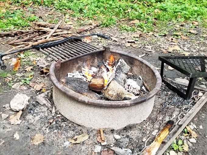 Fire pits at campsites promise s'mores and stories under the stars, the classic camping experience done right.
