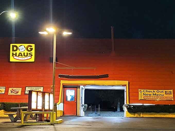 Even after dark, that glowing sign promises comfort food and satisfaction for night owls and late travelers alike.