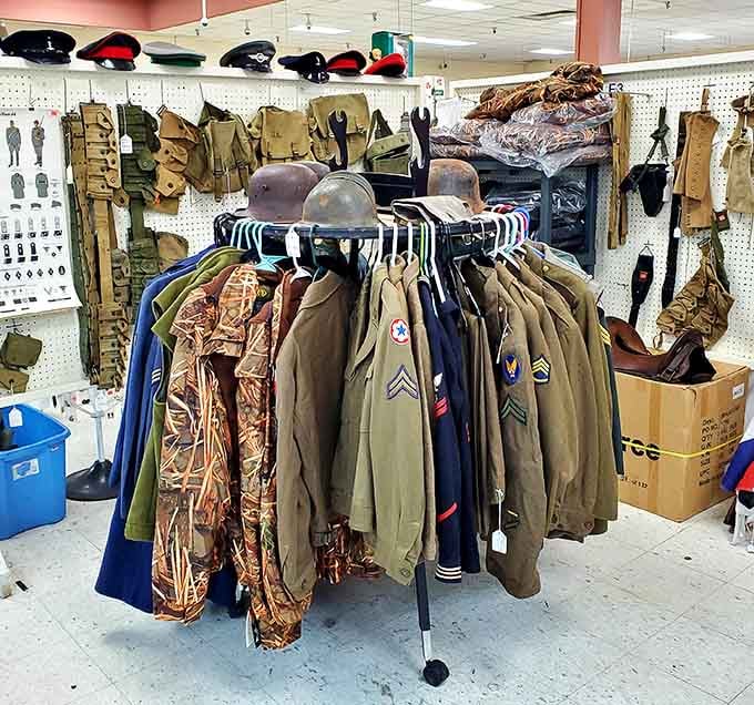 Military uniforms and gear honor service members while offering authentic pieces of American history to collectors.