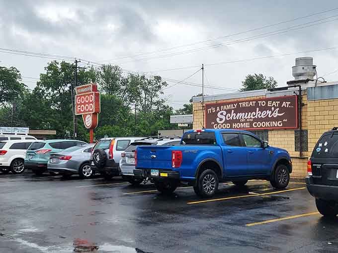 A packed parking lot is the best review a restaurant can get, better than any five-star rating online.