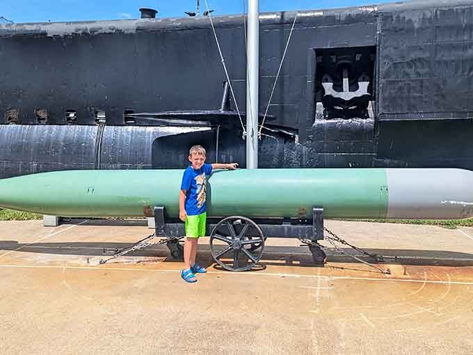 Standing next to an actual torpedo makes you realize these weren't just weapons but engineering marvels of their time.