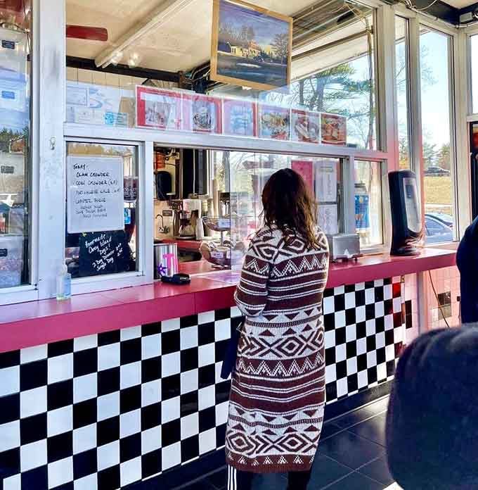 Placing your order at a classic drive-in window is an experience that never gets old, no matter how many times you do it.