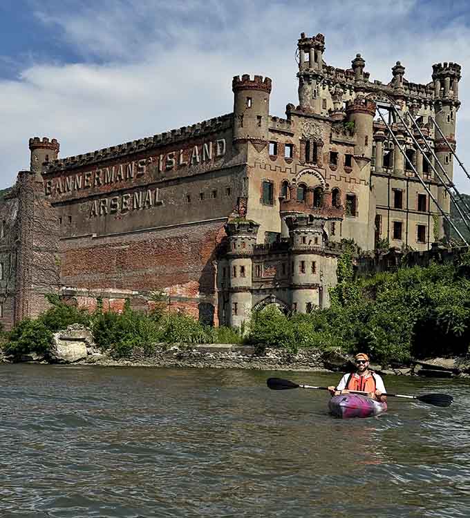 One kayaker, one castle, one perfect moment that proves the best adventures are hiding in your own backyard.